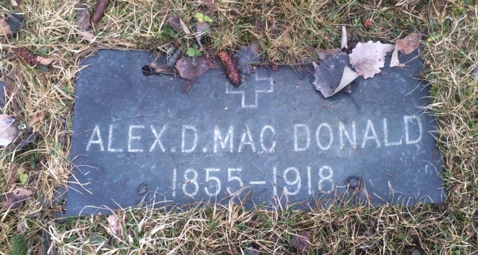 Alex. D. MacDonald - Cape George Museum