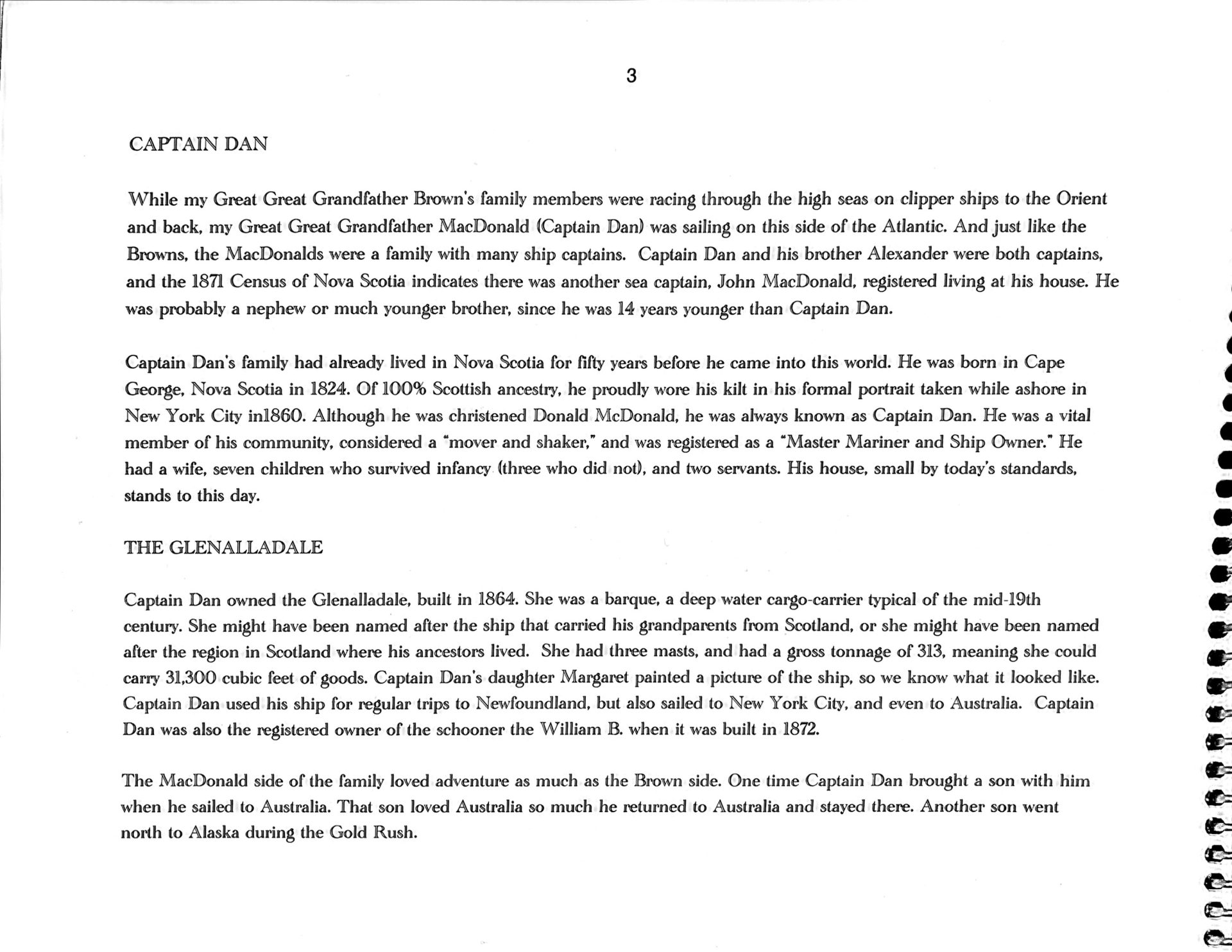 Captain Donald Dan MacDonald sea captain. Alexander MacDonald. - Cape ...